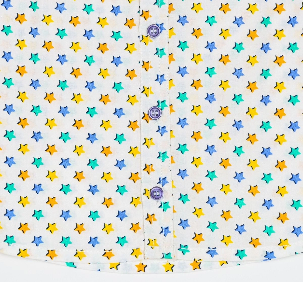 H by Hamleys Boys Full Sleeve Shirts Start Print Multicolor