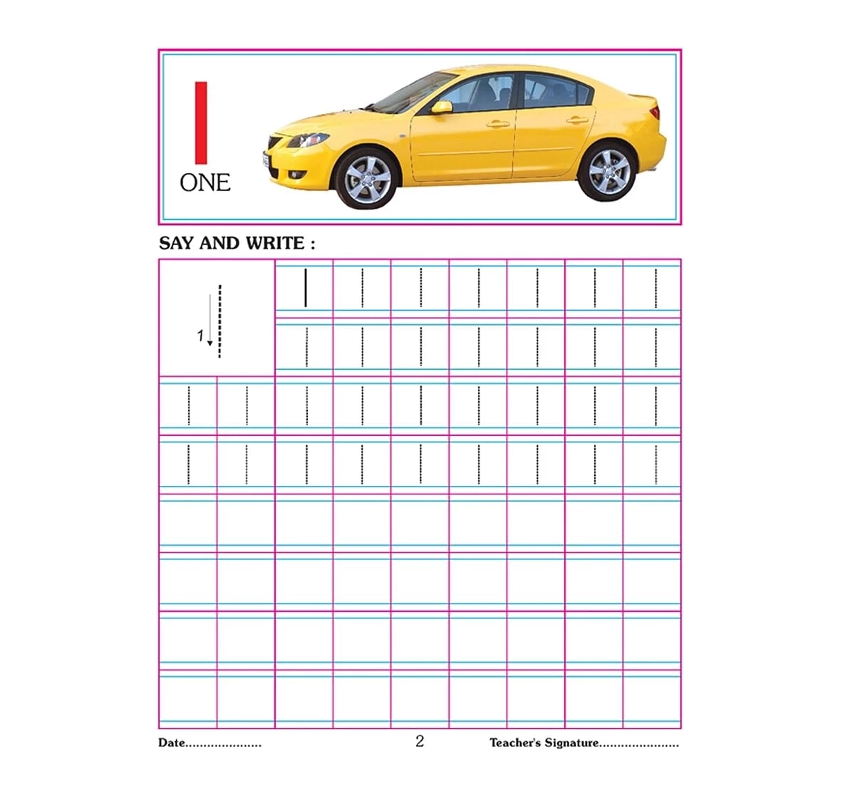 Dreamland Number Writing Book 1 to 20 for Kids: Multicolor - Hamleys ...