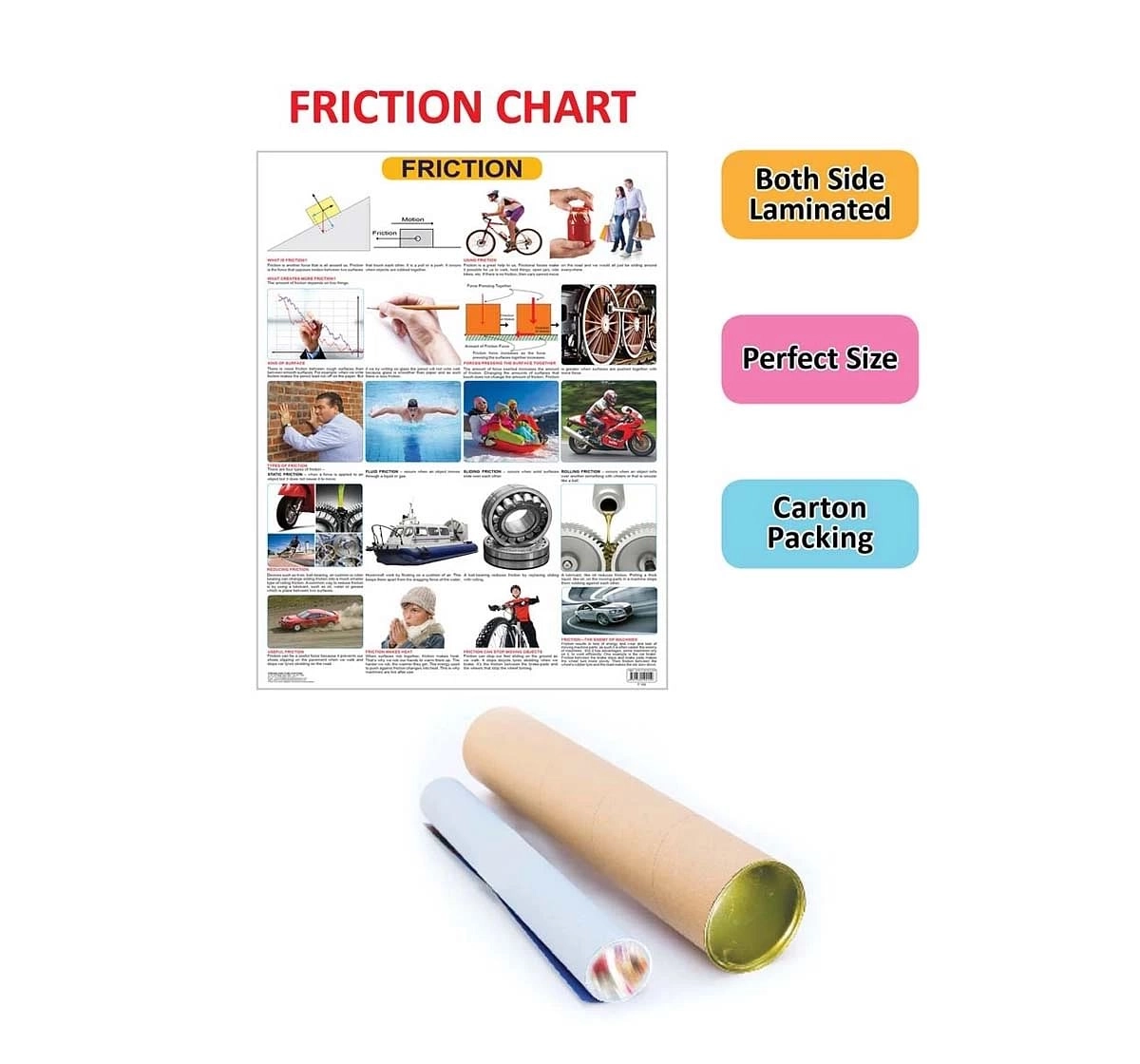 Dreamland Friction Chart for kids 12Y+, Multicolour