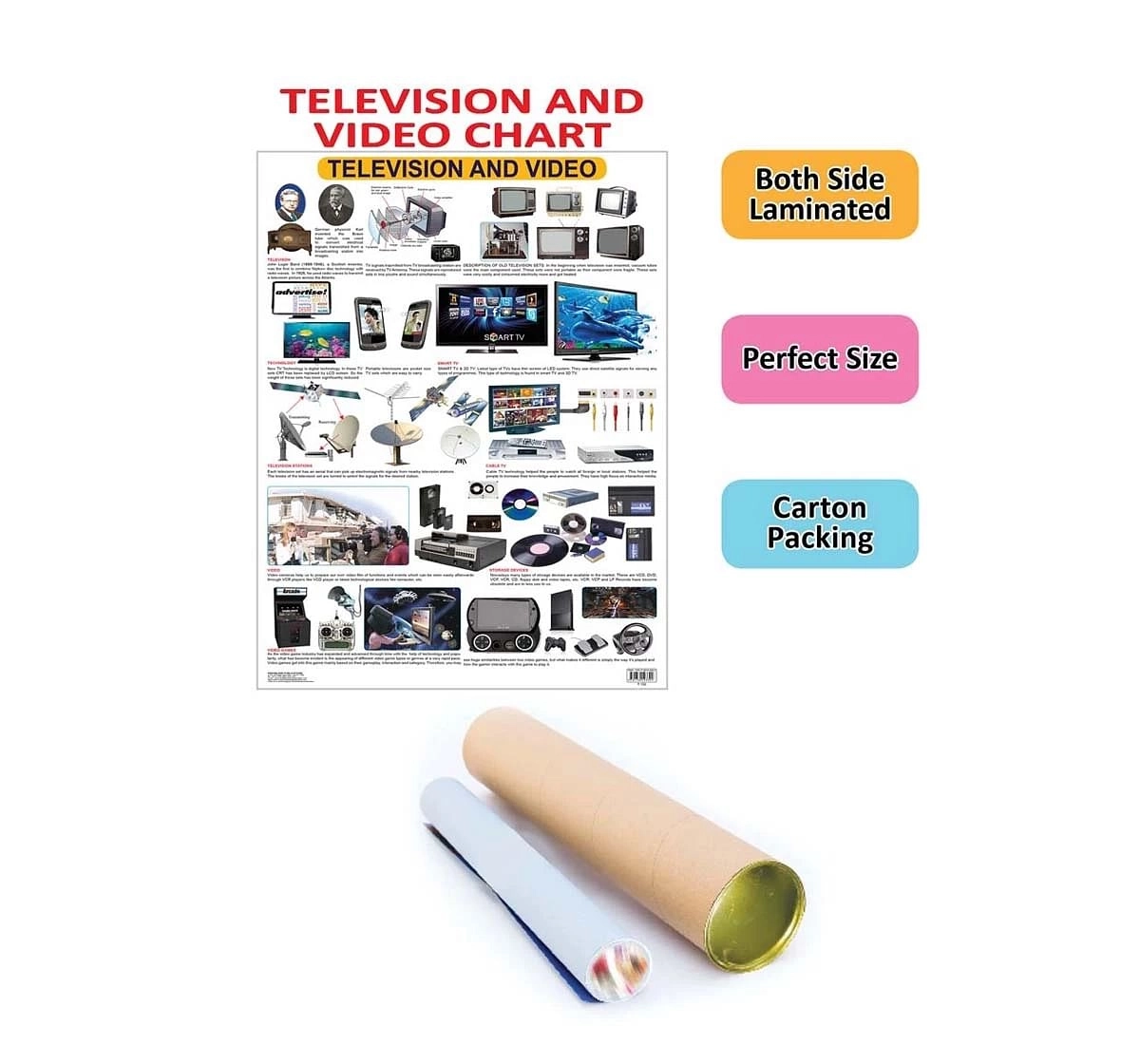 Dreamland Television and Video Chart for kids 12Y+, Multicolour