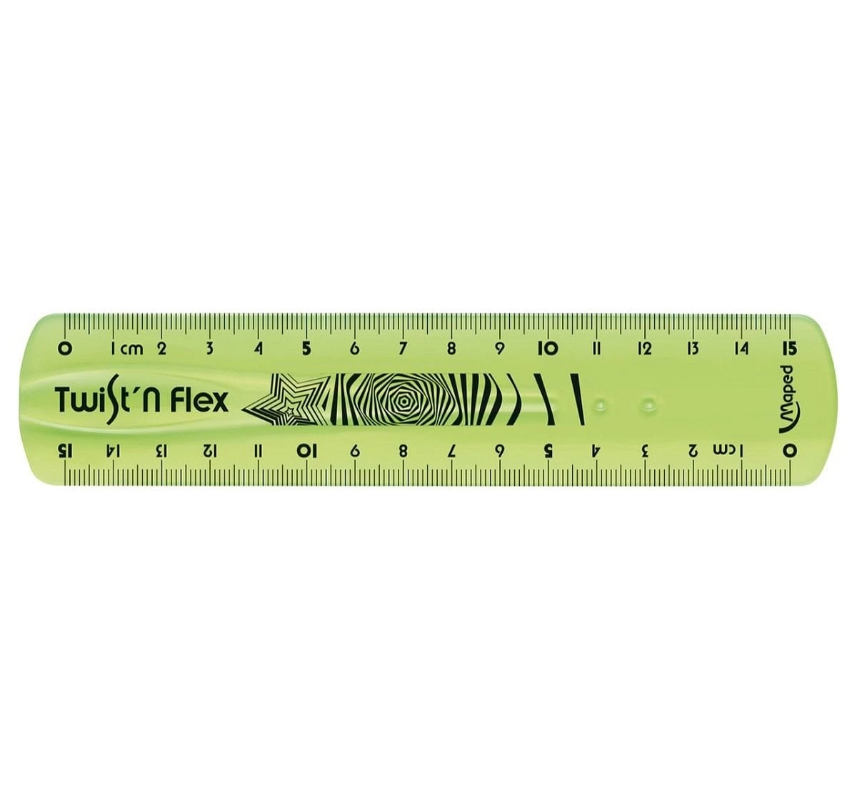 Maped Flat Ruler Twist'N Flex 15cm, 4Y+ (Blue)