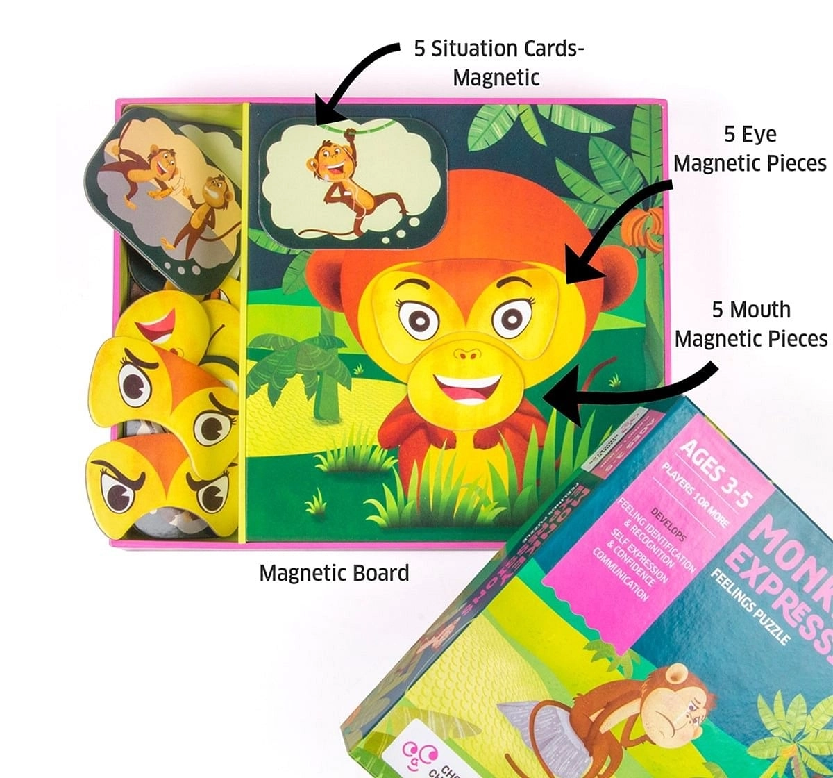Shop Online Chalk and Chuckles Monkey Expressions , 2Y+ | Hamleys India