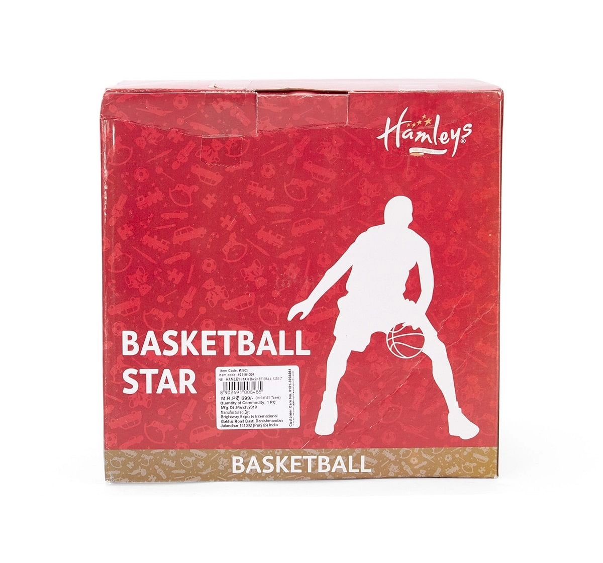 Shop Hamleys Star Basketball for Kids age 3Y+ (Black) | Hamleys India