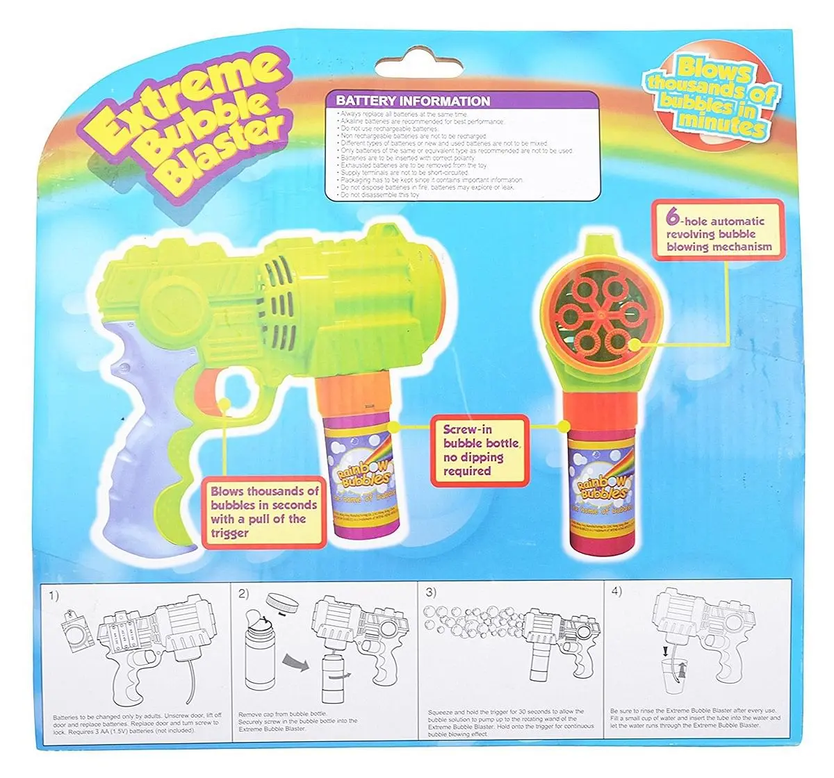 Shop Rainbow Bubbles Extreme Bubble Blaster With Fuel Impulse Toys for ...
