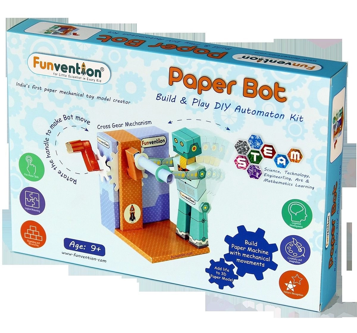 Buy online Funvention Paper Bot Automaton Stem for Kids Age 8Y ...