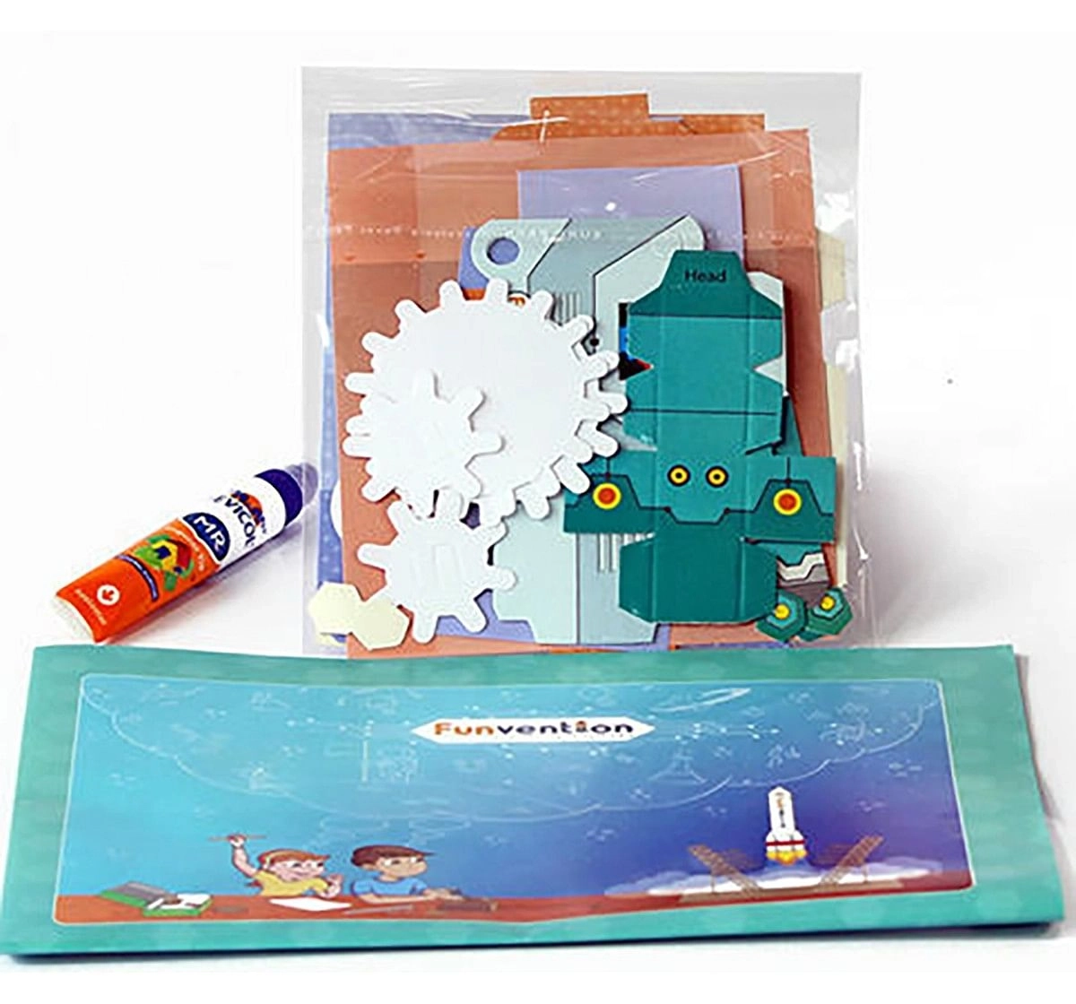 Buy online Funvention Paper Bot Automaton Stem for Kids Age 8Y ...