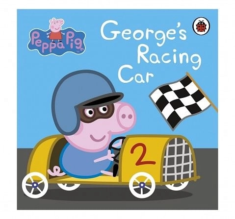 Shop Online Peppa Pig: George'S Racing Car Book | Hamleys India