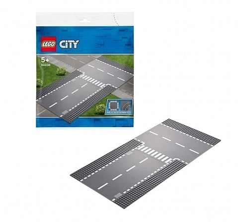 Shop Lego City Straight And T-Junction Building Blocks for Kids age 5Y ...