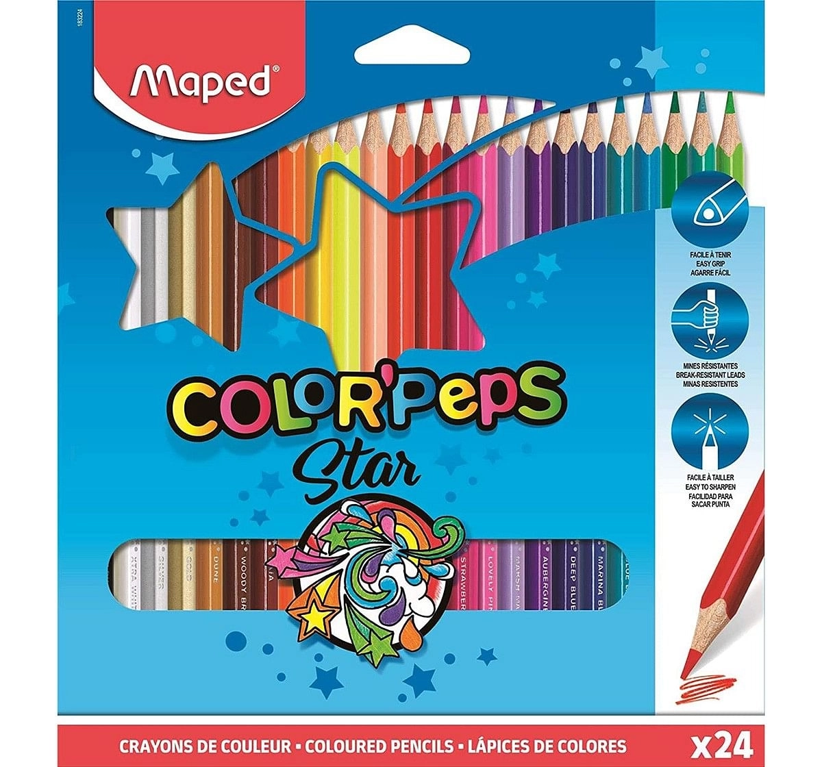 Shop Online Maped Color Pencil Box - Pack Of 24 | Hamleys India