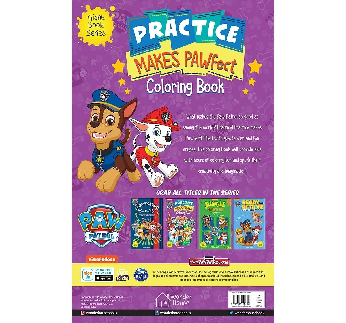 Wonder House Books Practice Makes Pawfect Paw Patrol Giant Coloring ...