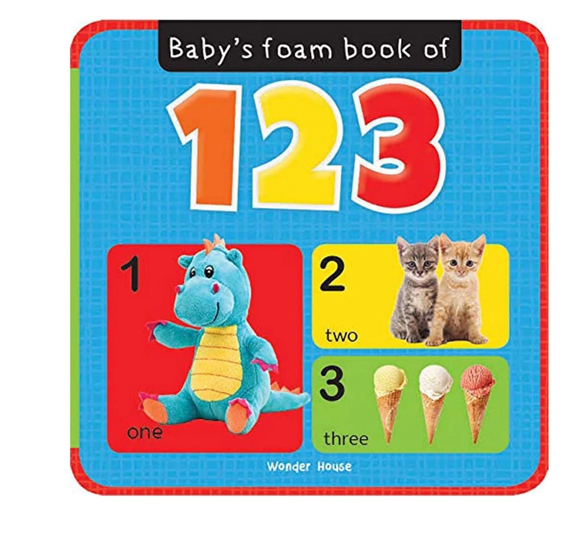 Wonder House Books Babys Foam Book of 123 for kids 0M+, Multicolour