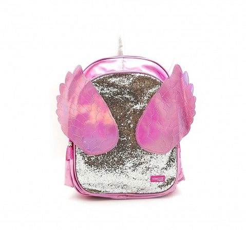 Buy Hamster London Unicorn Wing & Glitter Backpack Pink Travel for Kids ...