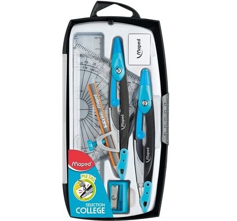 Maped Metal Open Geometry Box 9 Instrument - Stationery Supplies ...