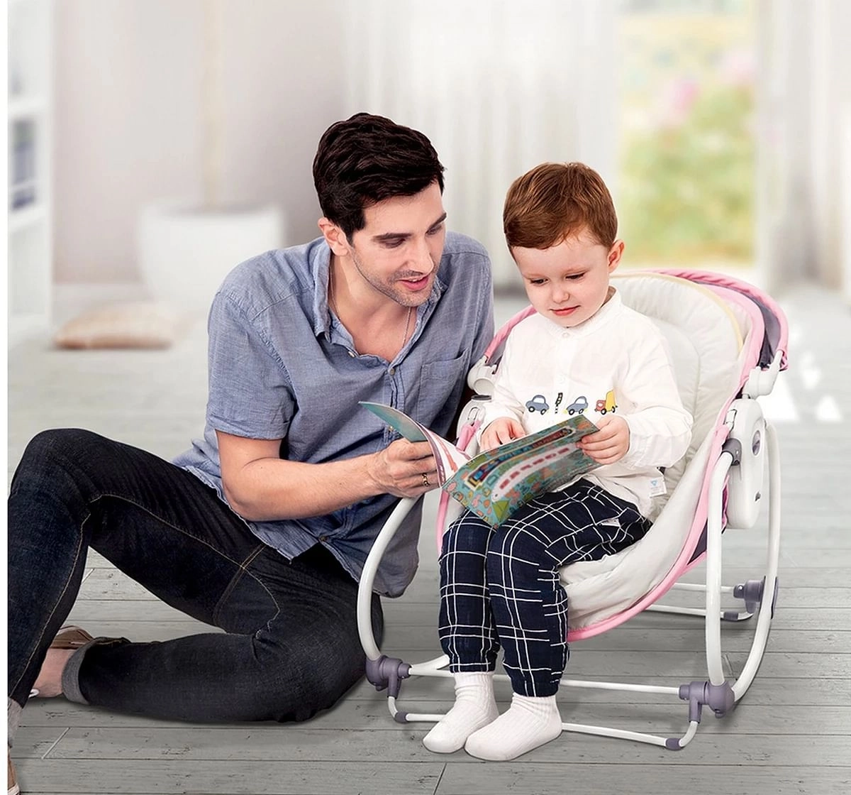 Mastela 5 In 1 Rocker and Bassinet Rocker 0M+, Pink