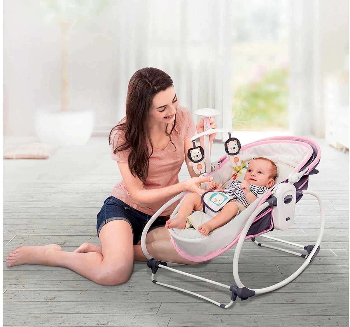 Mastela 5 In 1 Rocker and Bassinet Rocker 0M+, Pink