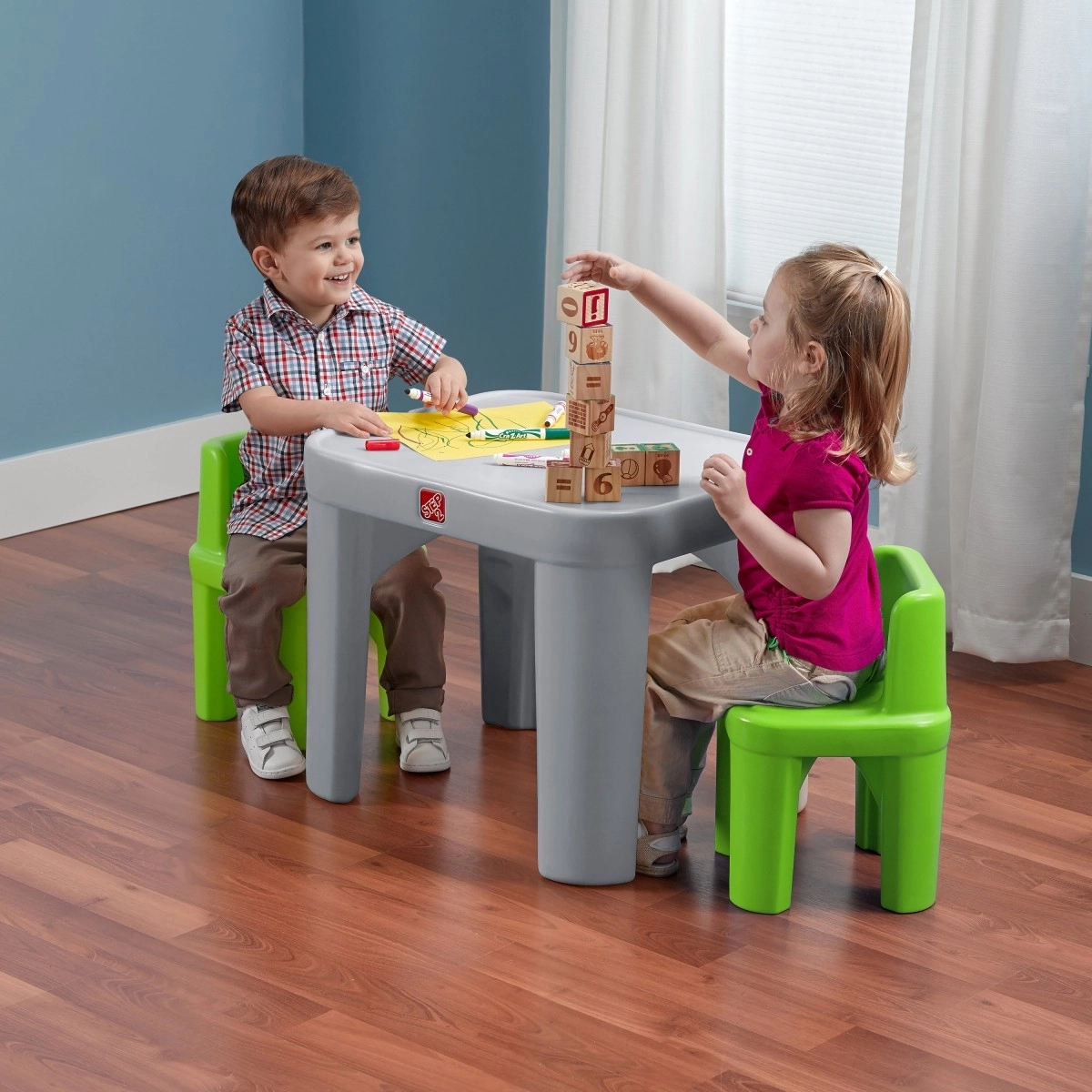 Step2 Mighty My Size Table & Chairs Set Multicolour 2Y+