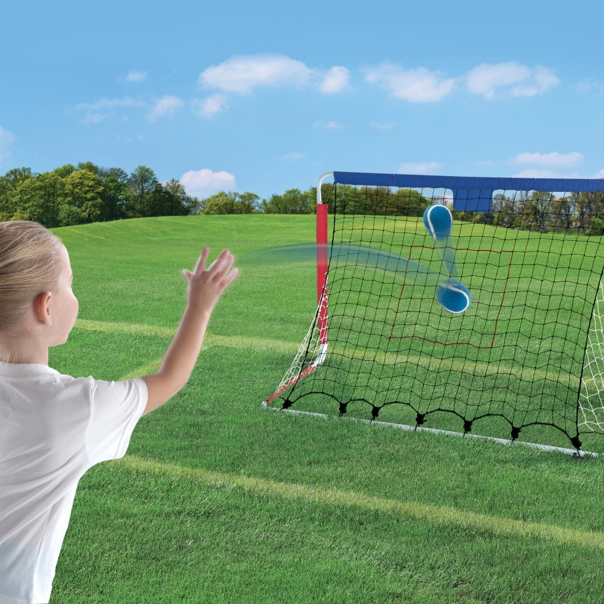 Step2 Kickback Soccer Goal & Pitch Back Multicolour 3Y+