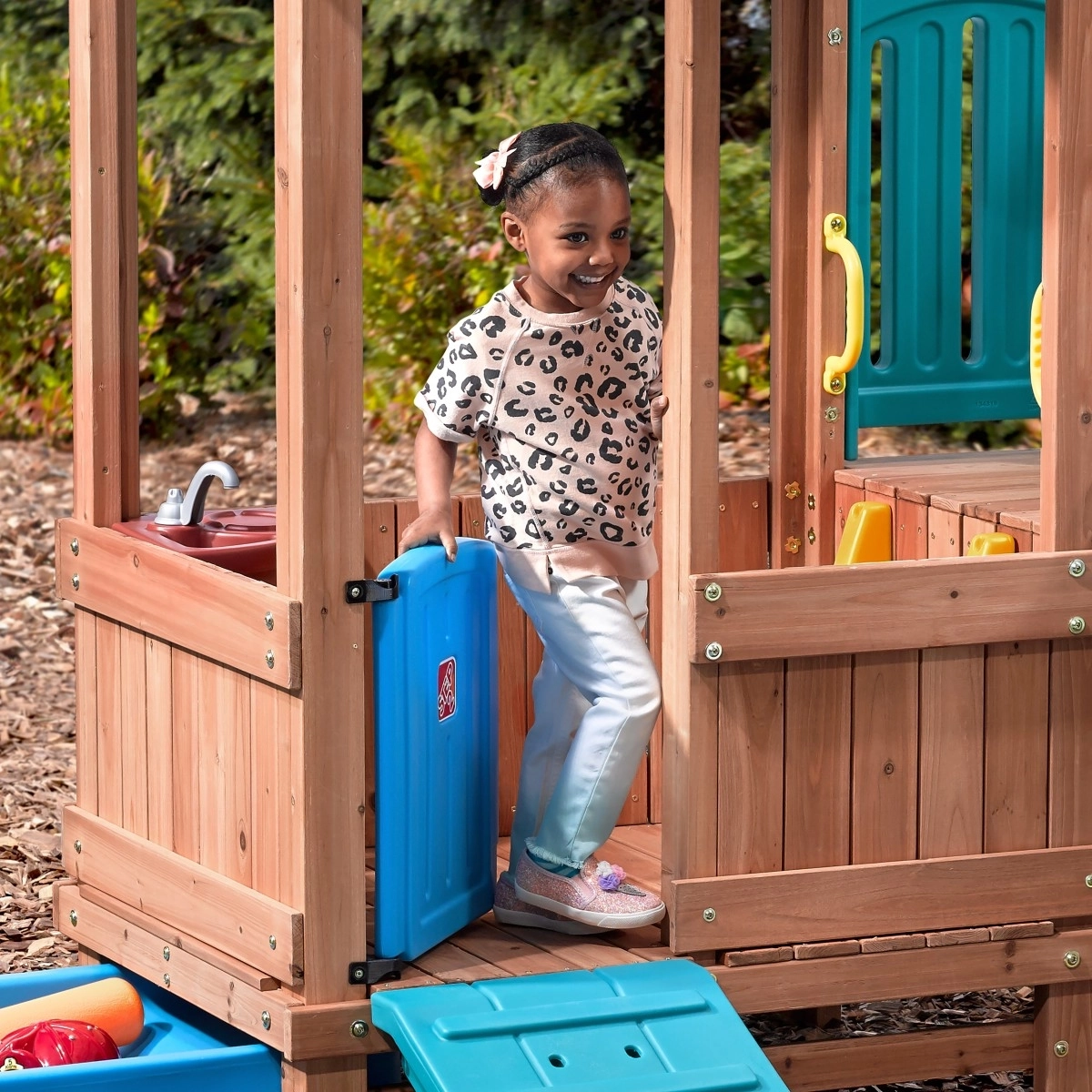 Step2 Woodland Adventure Playhouse & Slide Multicolour 3Y+