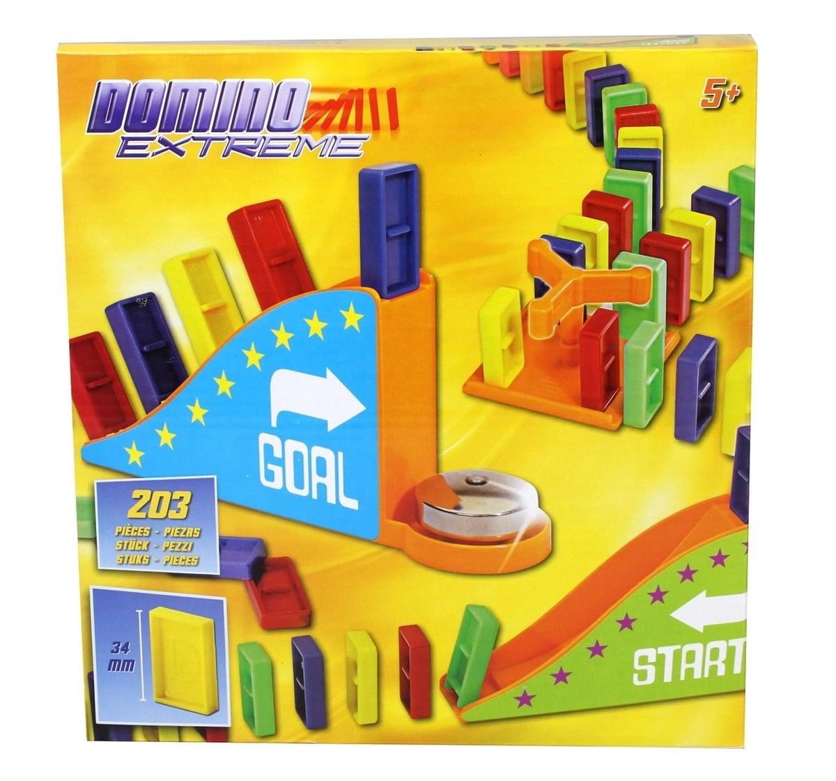 Simba Games and More Plastic Domino Basic Set for Kids 3Y+ Multicolor
