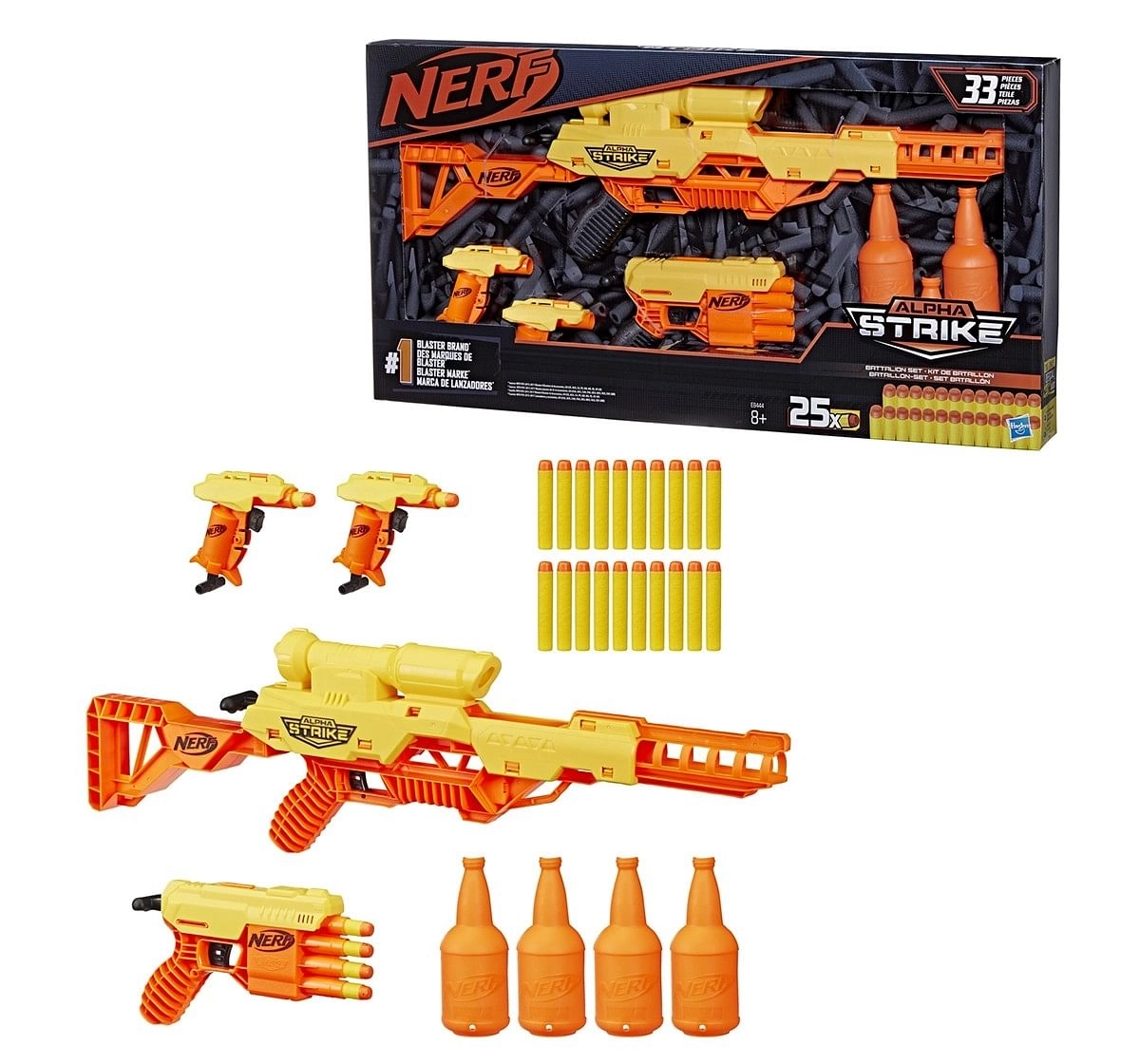 NERF Alpha Strike Battalion Set, Multicolor, 8Y+