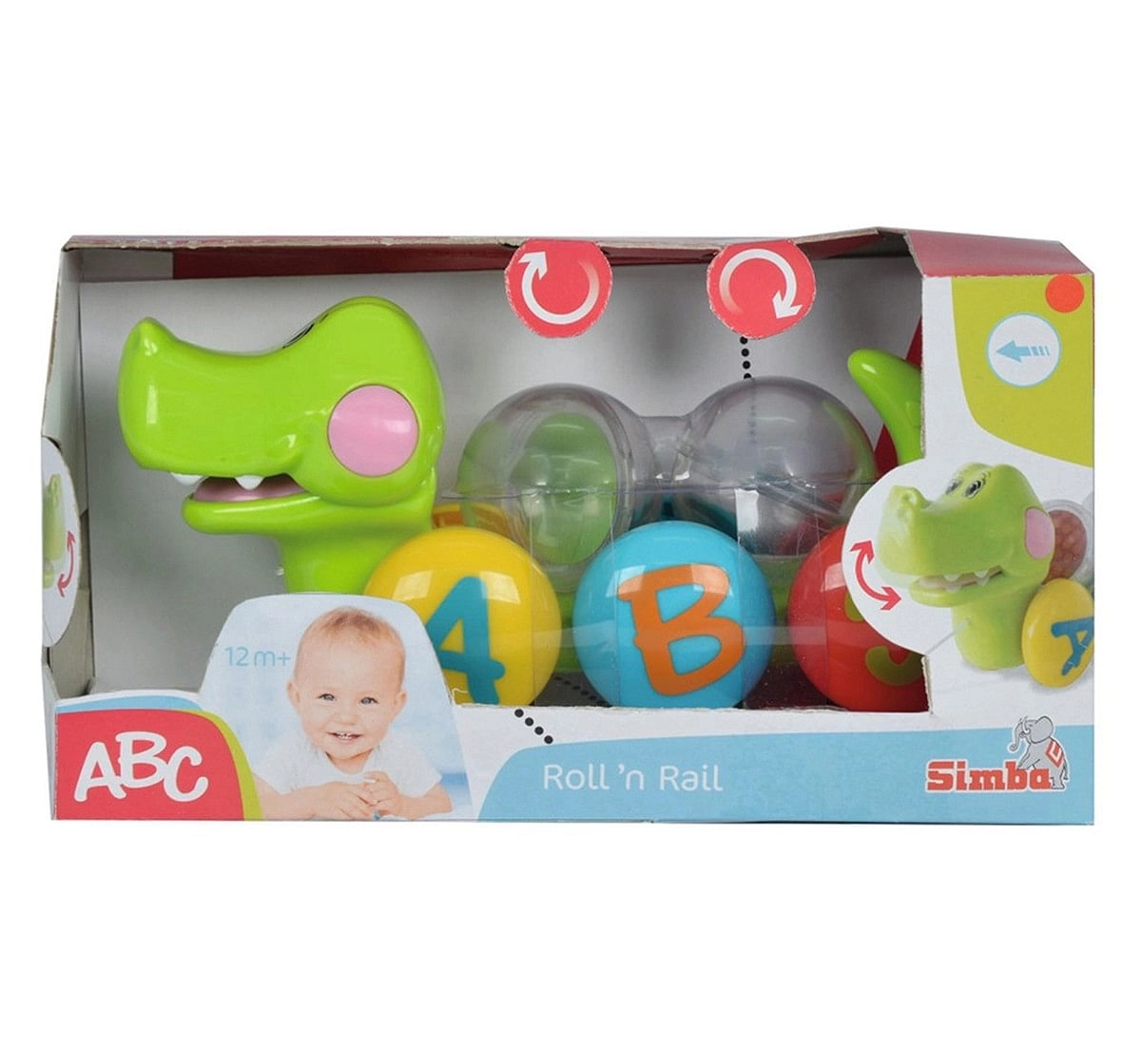 Shop Simba Abc Pull Along Crocodile, Unisex, 12M+ (Multicolor ...