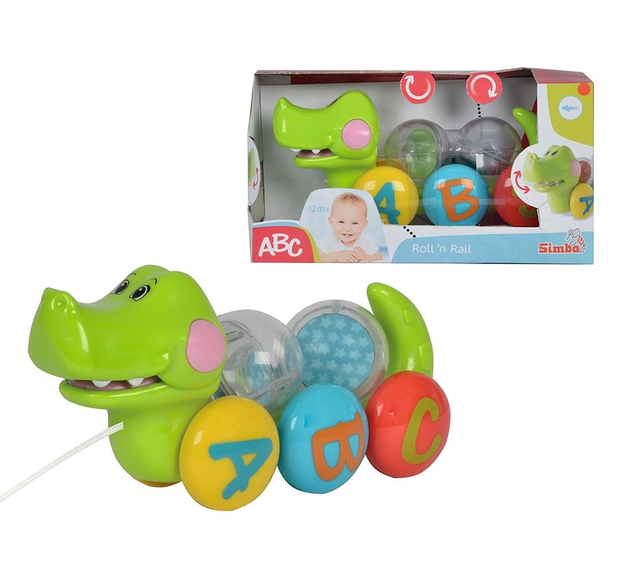 Shop Simba Abc Pull Along Crocodile, Unisex, 12M+ (Multicolor ...