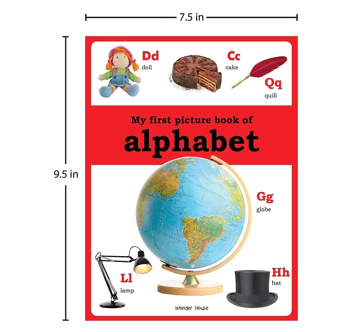 Wonder House Books My First ABC Picture Book for kids 0M+, Multicolour