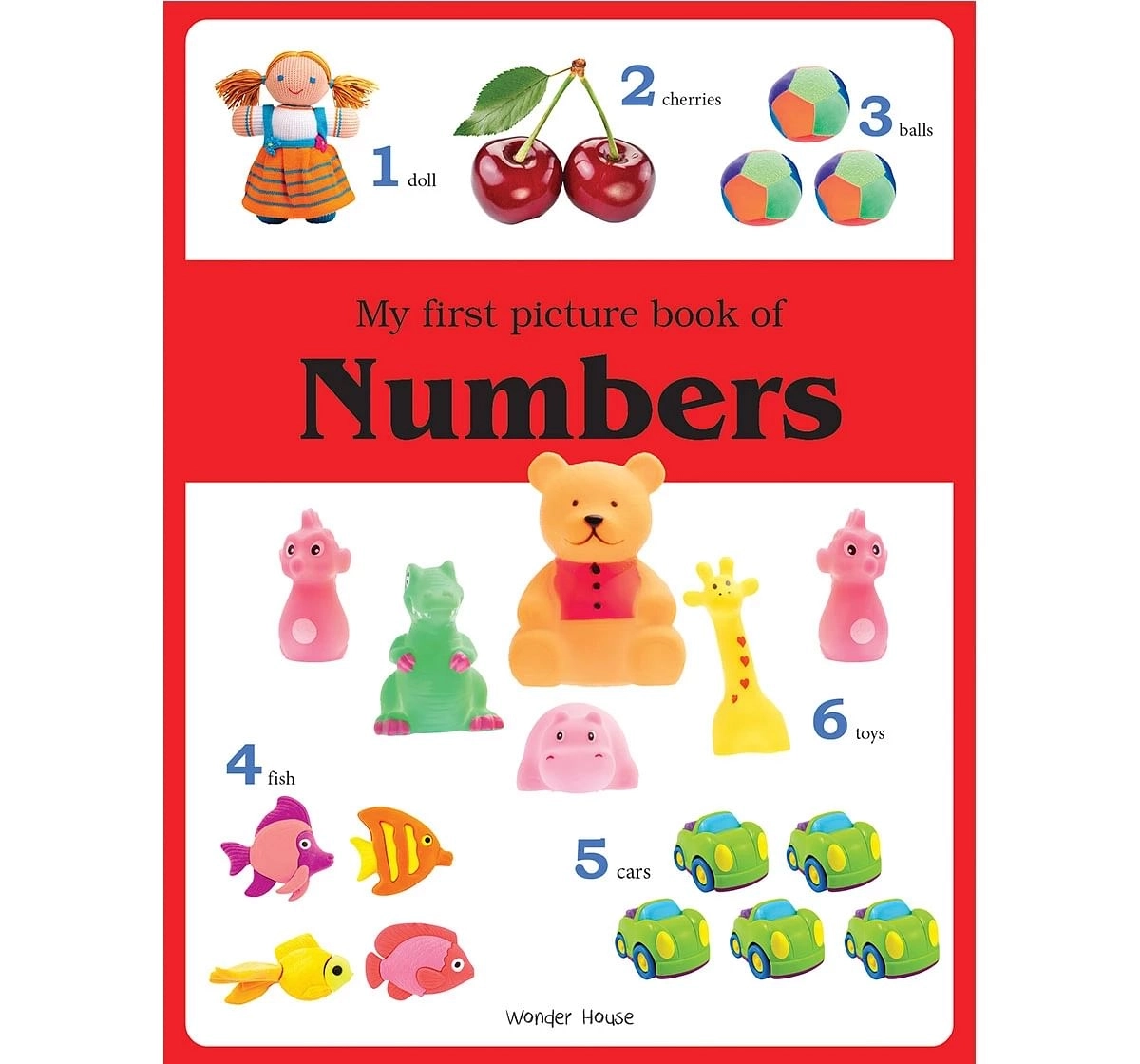 Wonder House Books My First Numbers Picture Book for kids 0M+, Multicolour