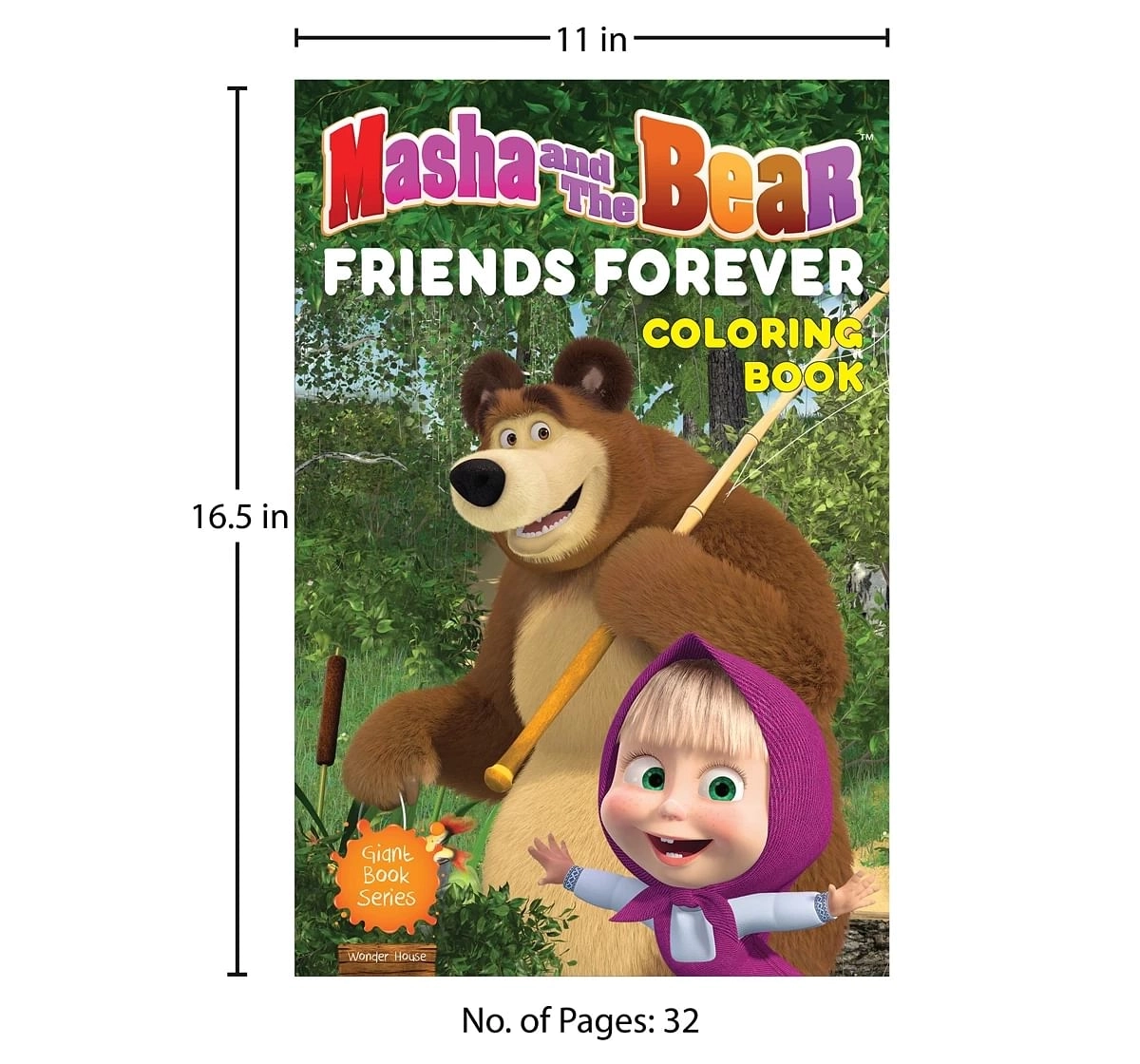 Wonder House Books Masha and the Bear Friends Forever Giant Coloring ...