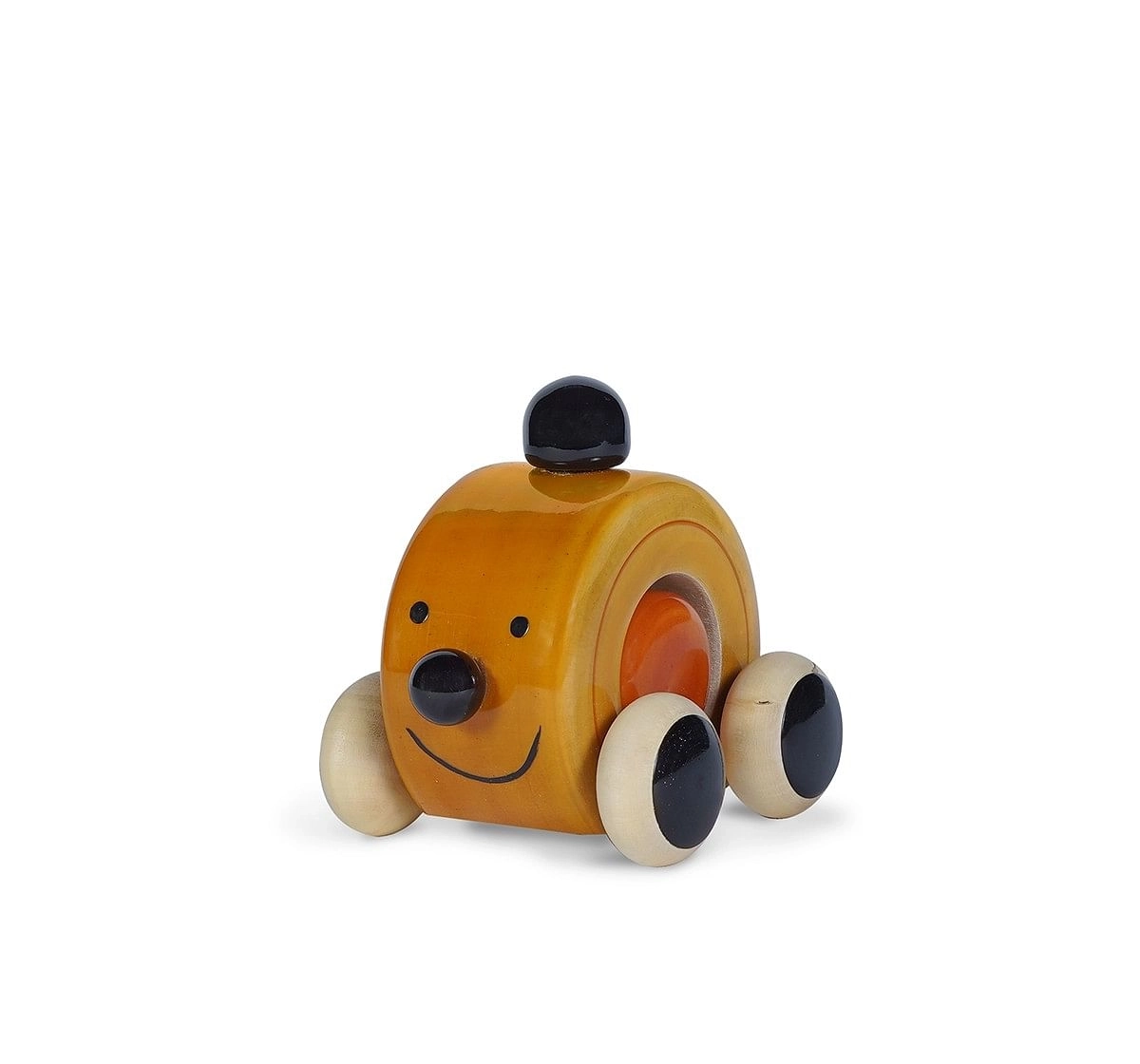 Shop Folktales Handmade Wooden Moee Push Toy 2 Wooden Toys for Kids age 1Y+ (Green) | Hamleys India