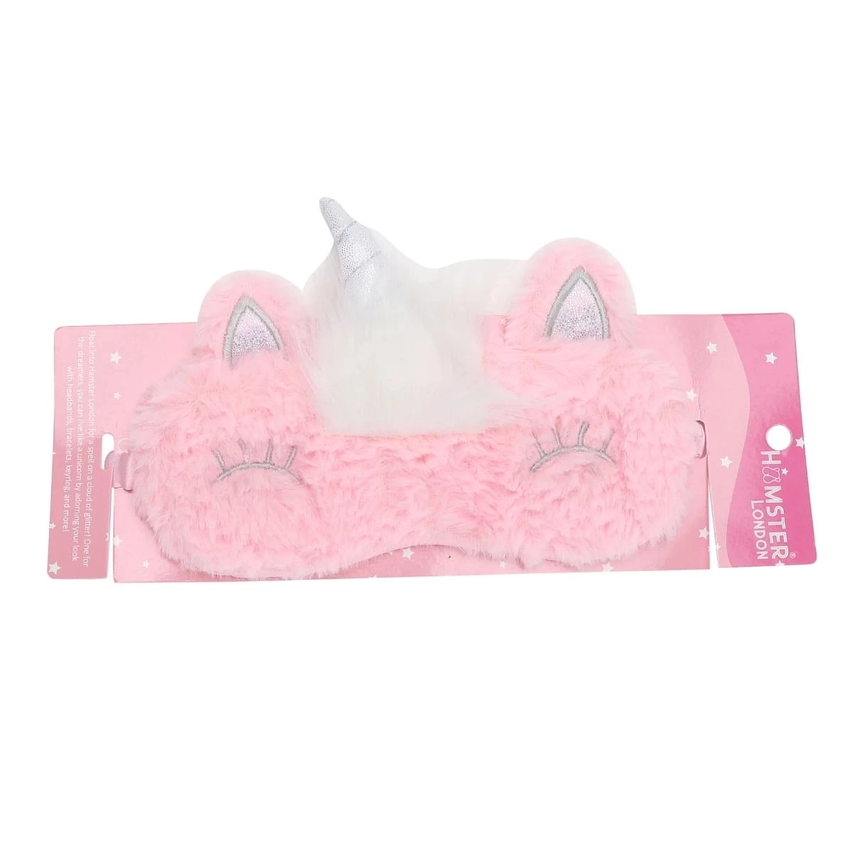 Hamster London Eye Mask, Pink, Fur, 3Y+