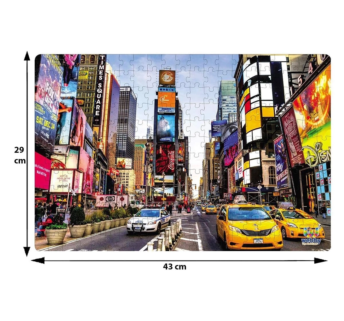 Webby Times Square New York 252 Pieces Wooden Puzzle for Kids 6Y ...