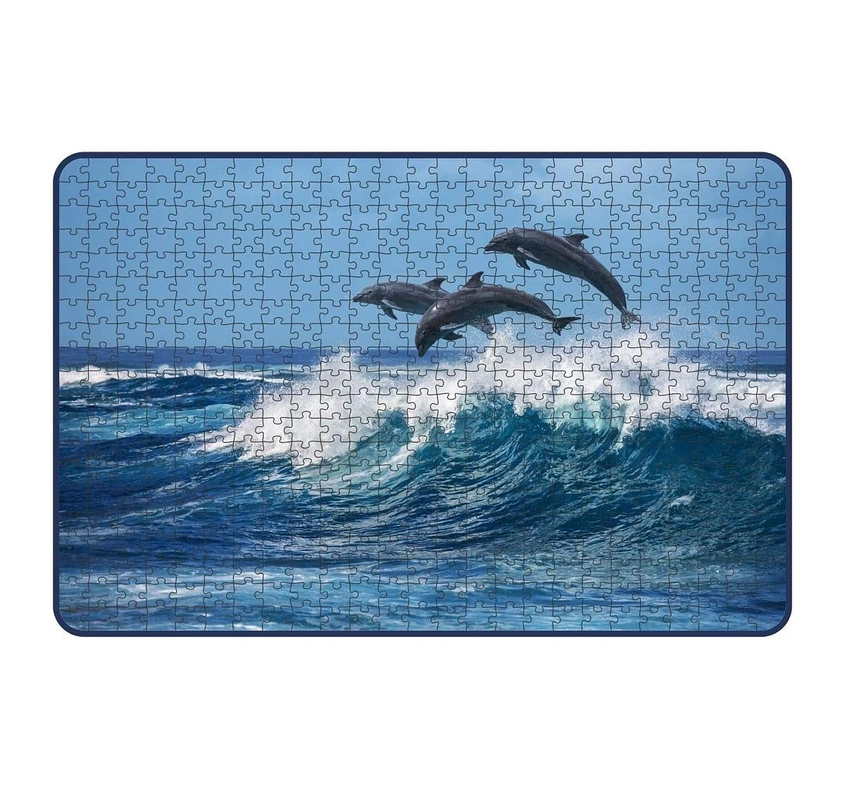Webby Three Dolphins 500 Pieces Wooden Puzzle for Kids 7Y+, Multicolour