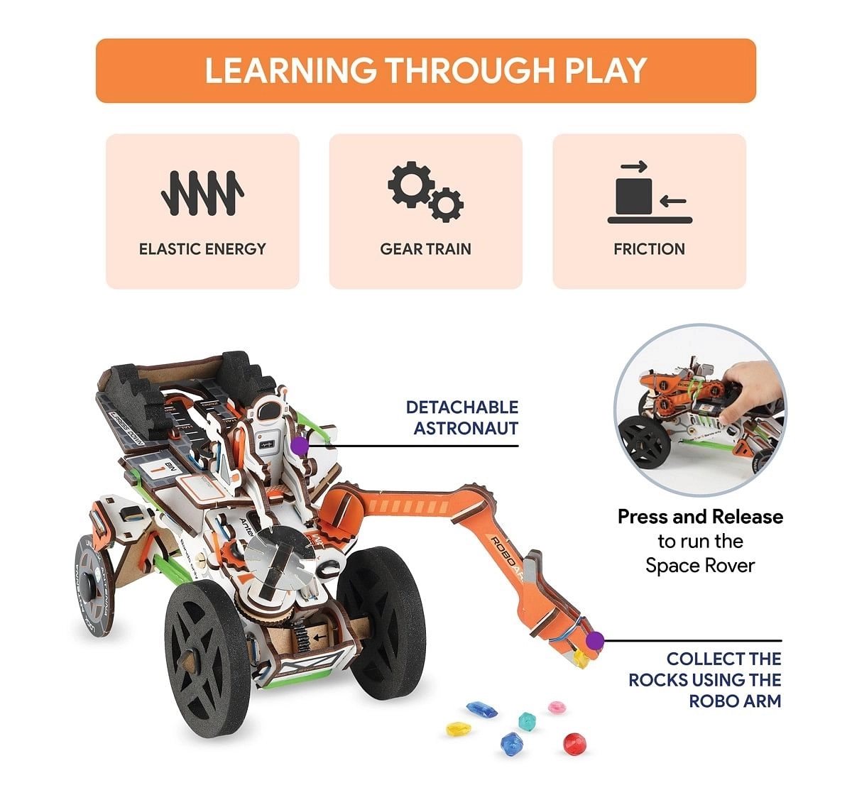 Smartivity Space Mission Rover STEM Educational DIY kit Multicolor 6Y+
