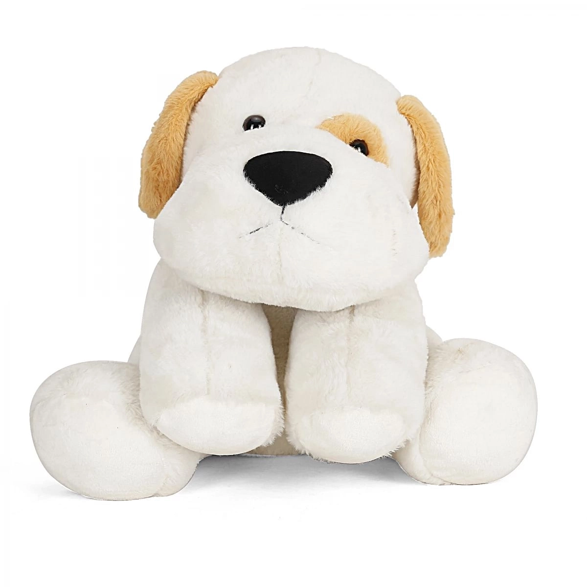 Fuzzbuzz Adorable Sitting Dog, Soft Toys for Kids, 0M+
