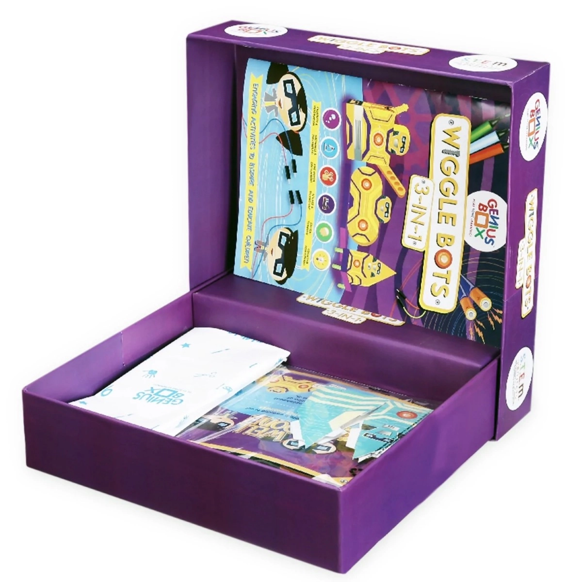 Genius Box Educational 3 In 1 Activity S.T.E.M Learning Kit For 7 Years ...