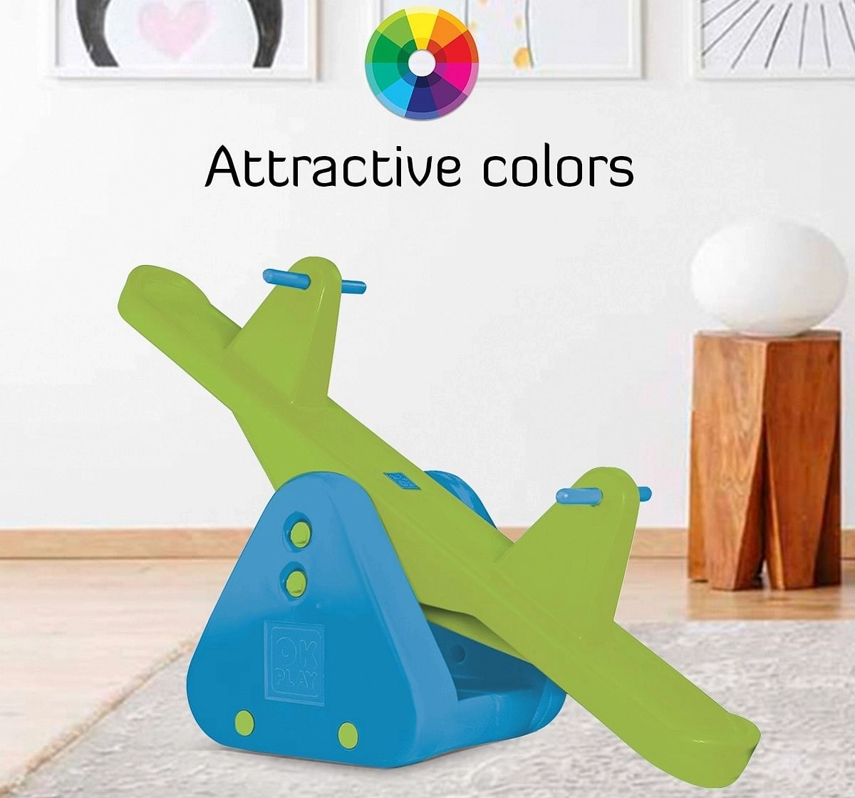 Ok Play See Saw Rocker for Kids Jhulla Multicolor 3Y+