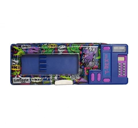 Smiggle Bright Side Pop Out Pencil Case Calculator for Kids 3Y+, Blue