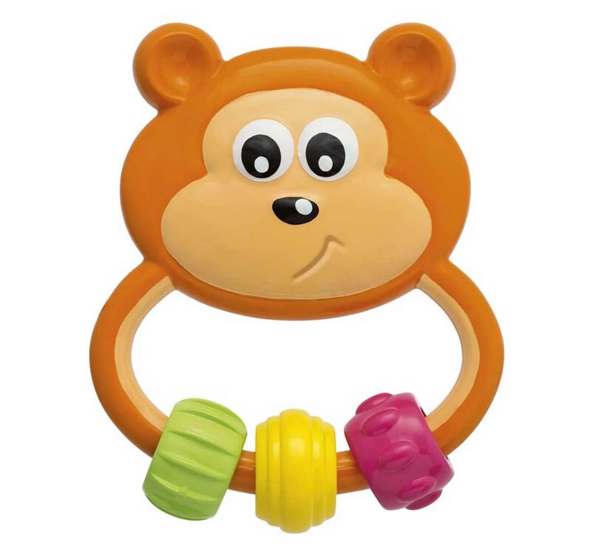 Chicco Easy Grasp Bear Rattle for Kids 3M+, Multicolour