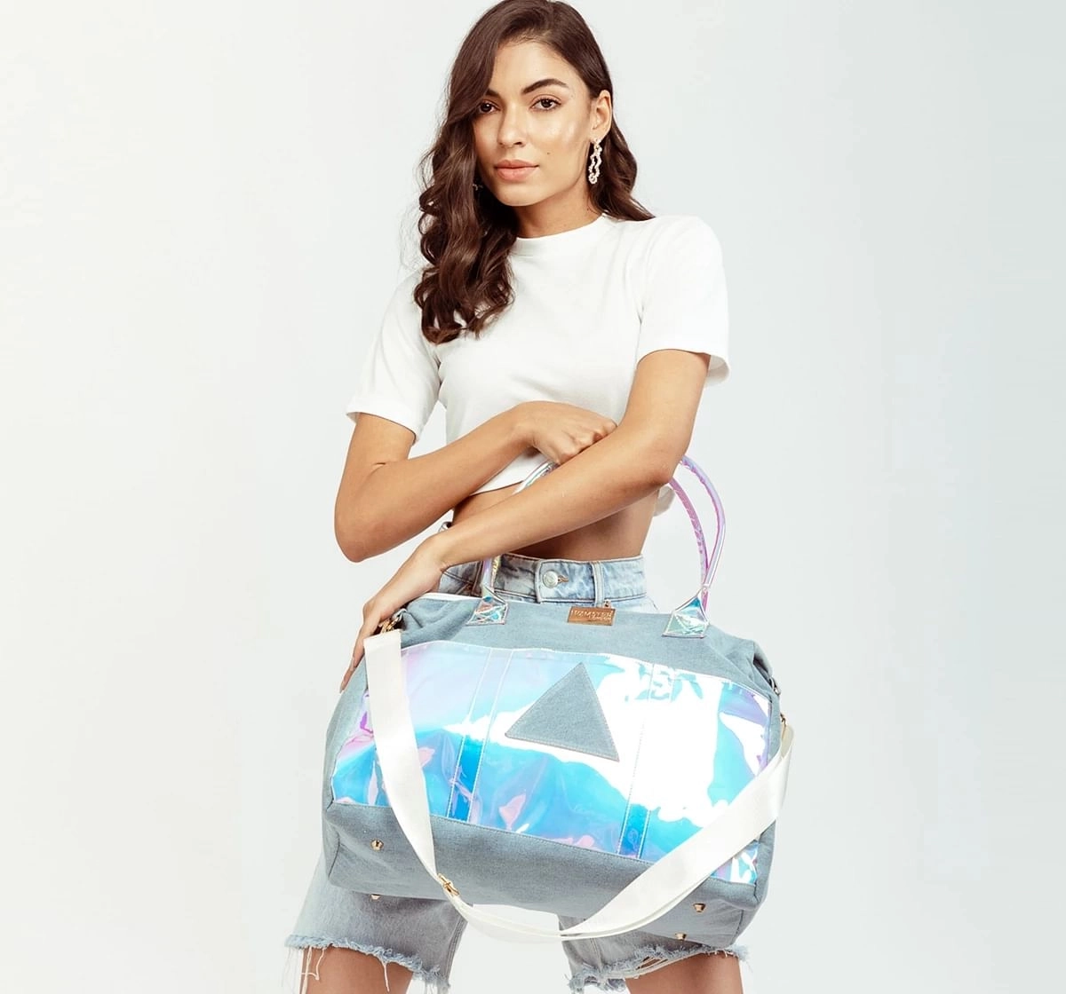 Hamster London High Bella Duffle Gym Bag, White, 12Y+