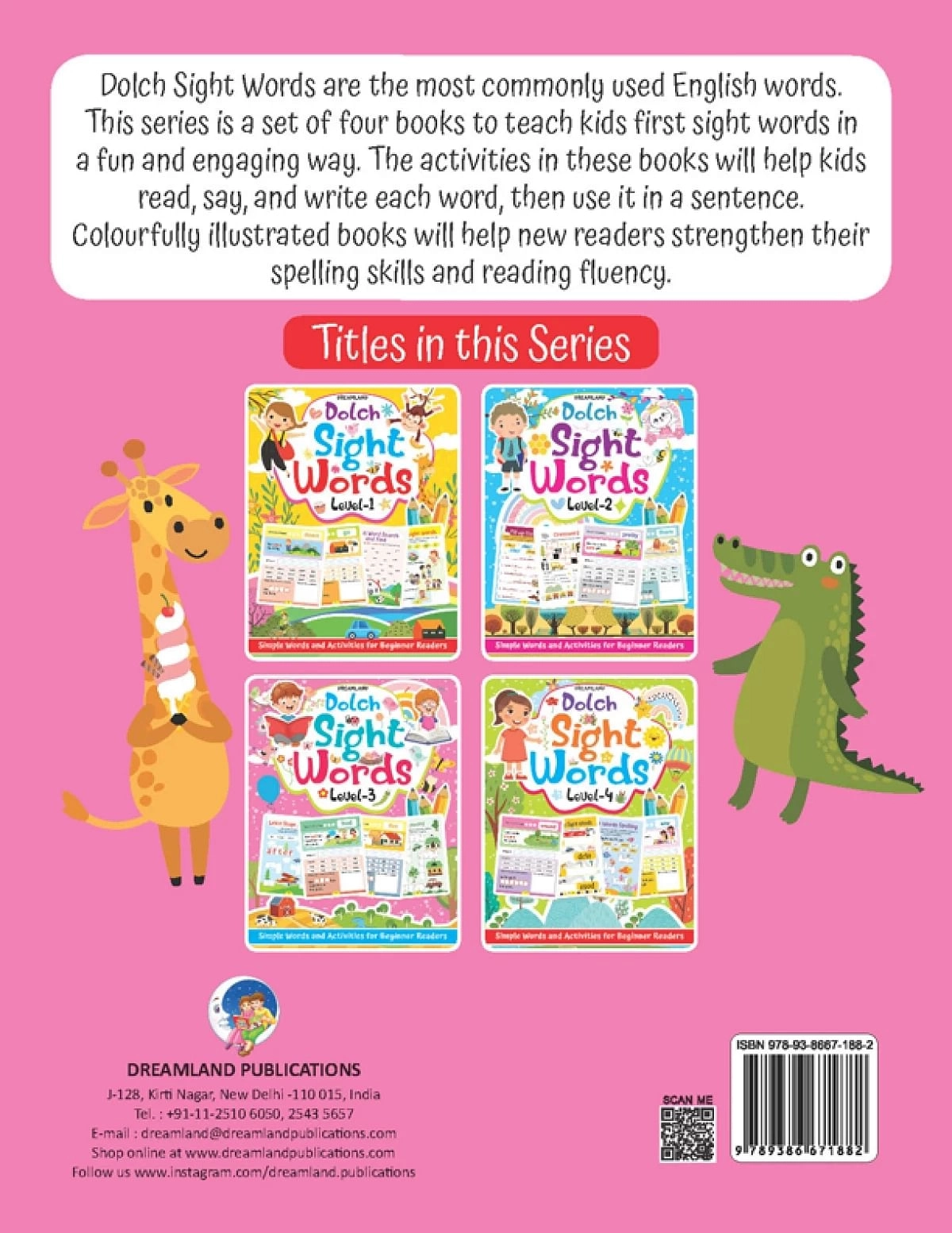 Dreamland Dolch Sight Words Level 3 Simple Words And Activities For ...