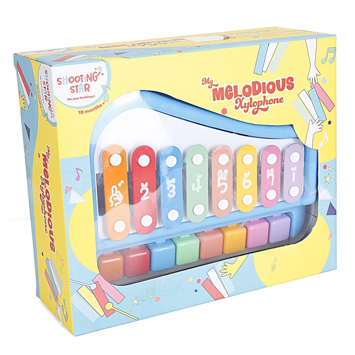 Shooting Star My Melodious Xylophone for Kids, 18M+, Blue