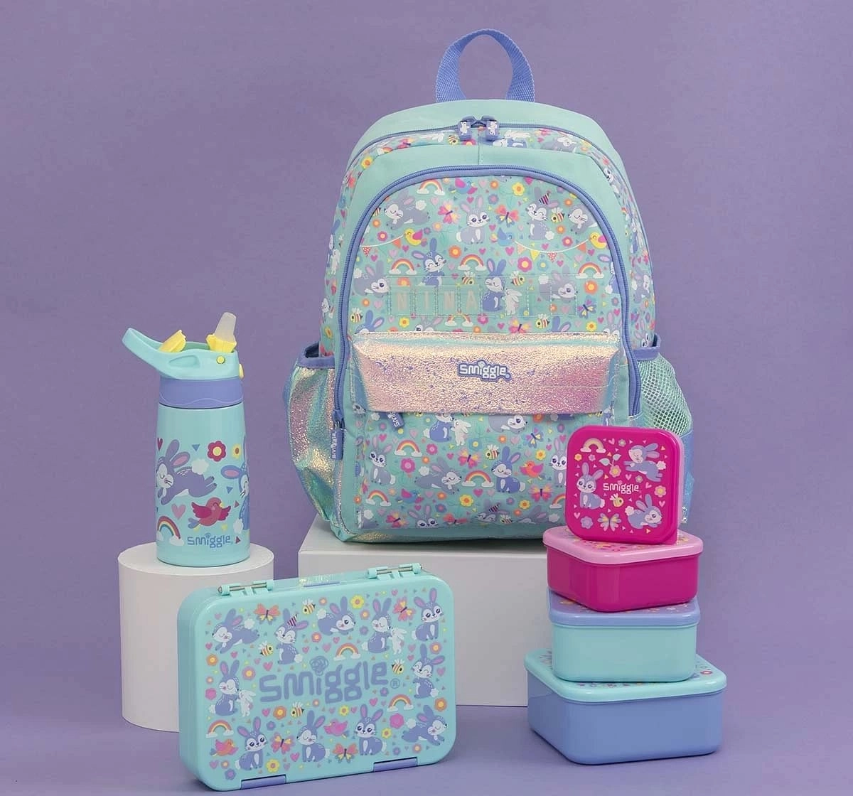 Smiggle Animalia Collection Backpack Junior Mint 4Y+
