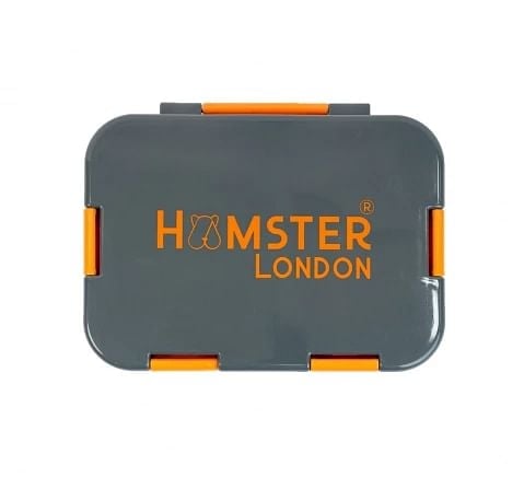 Hamster London Bento Box, Lunch Box For Kids, Grey 3Y+