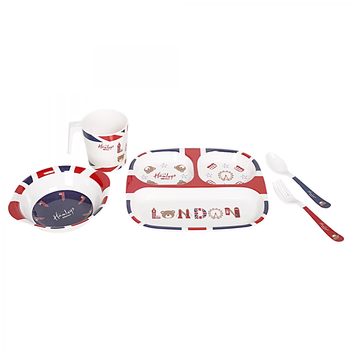 Hamleys Kids 5 Pc Dinner Set Hamleys London age 1Y+
