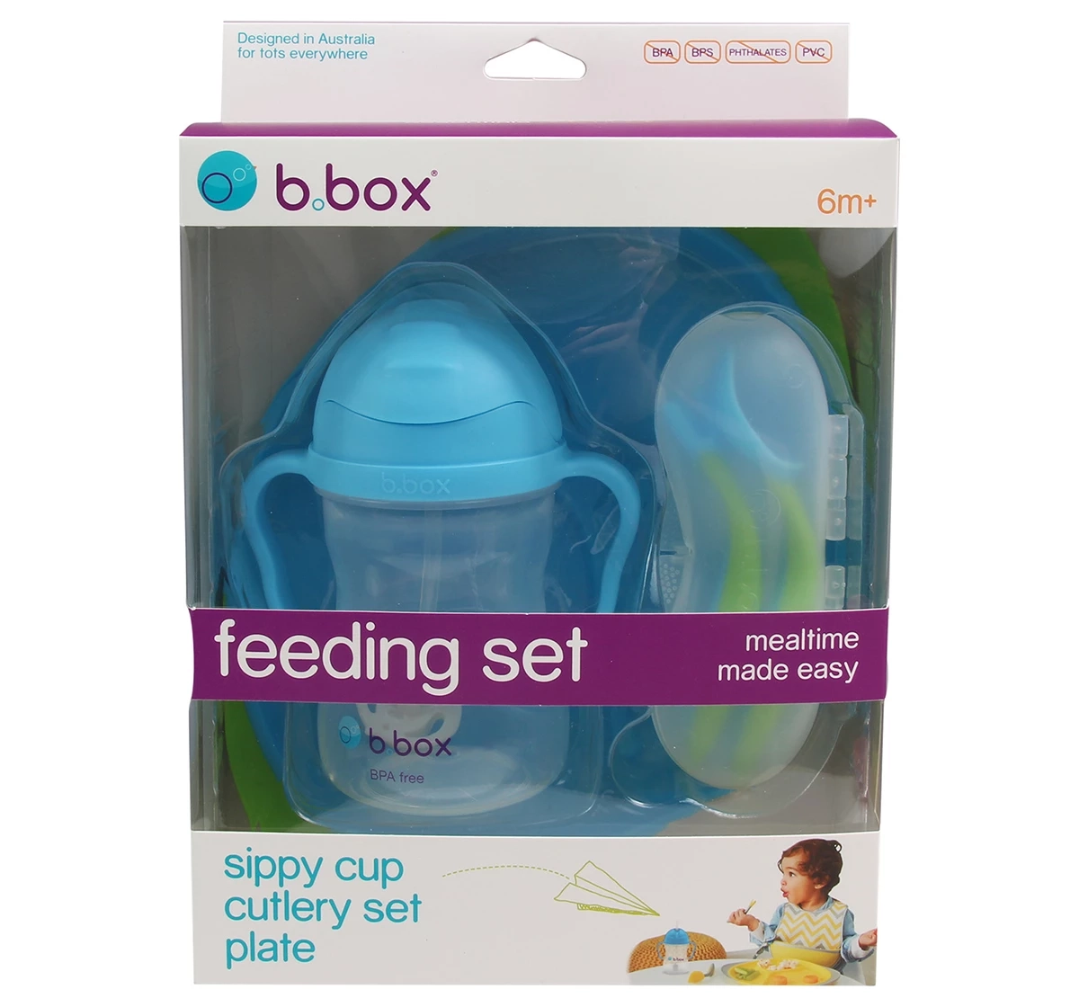 b.box Feeding Set Blue 18M+