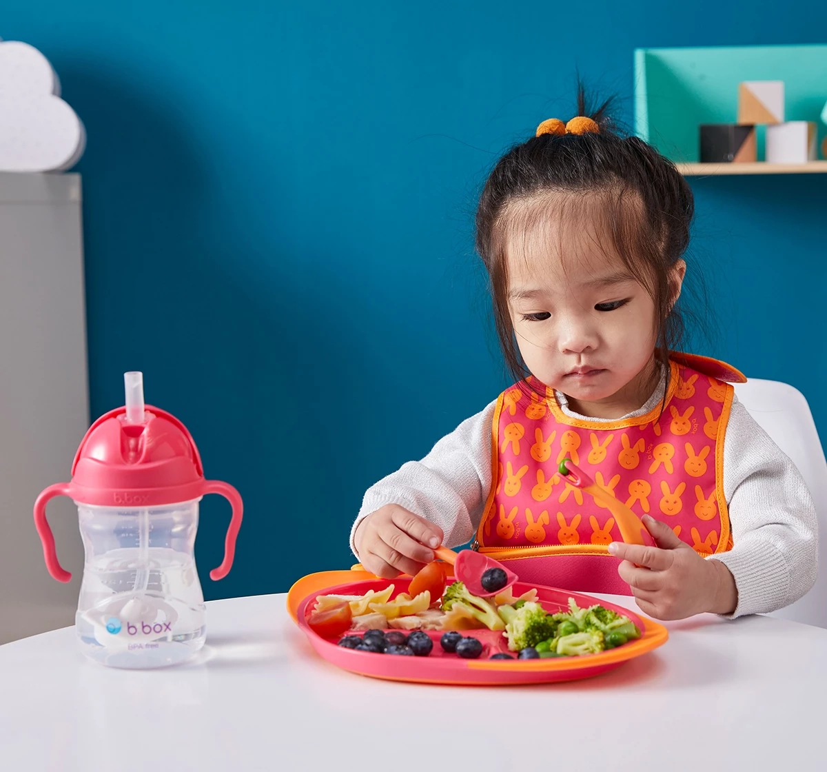 b.box Feeding Set Pink 18M+