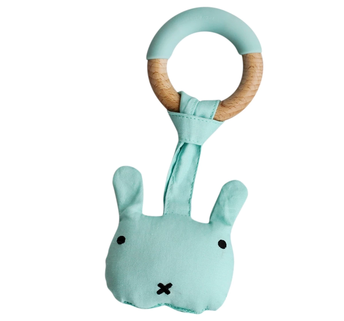 Little Rawr Wood Plush Teether Blue 18M+