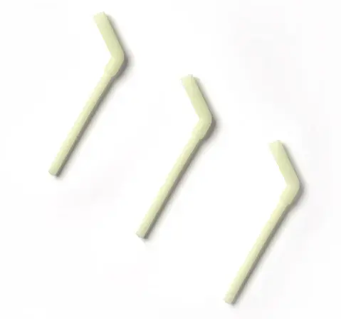 Miniware Silicone Straw Set of 3 Lime 18M+