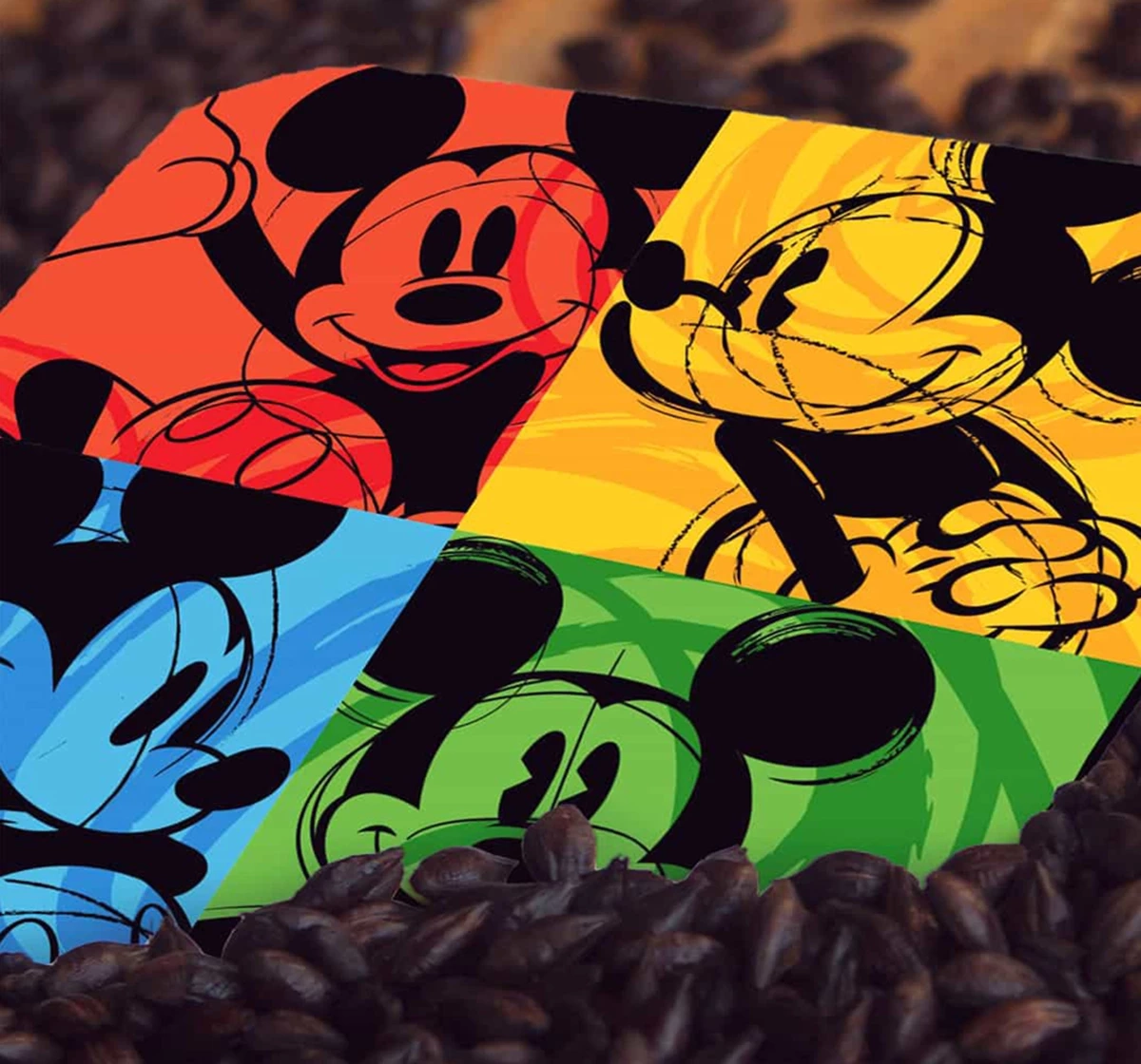 Macmerise Shades of Mickey 10 X 10 cm Coasters Multicolour 12Y+